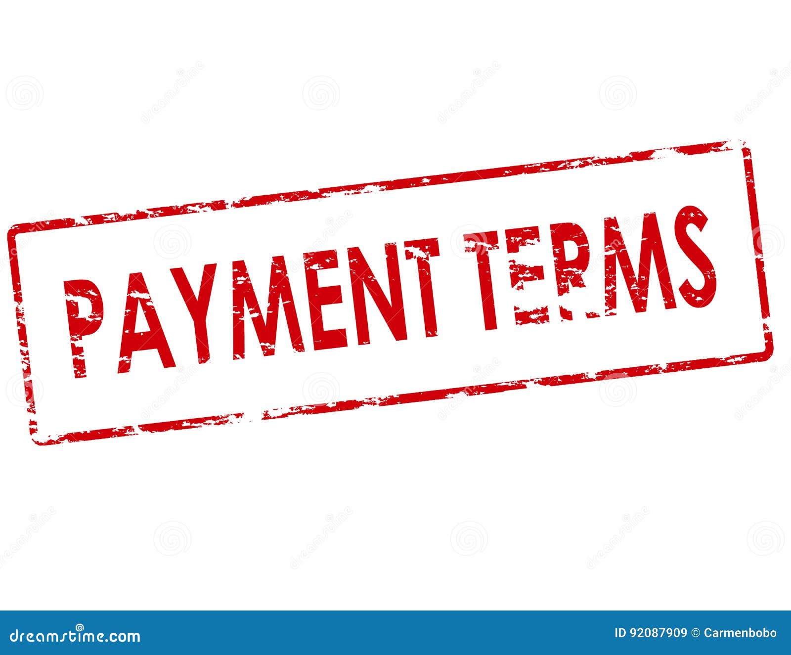 Payment terms stock illustration. Illustration of terms - 92087909