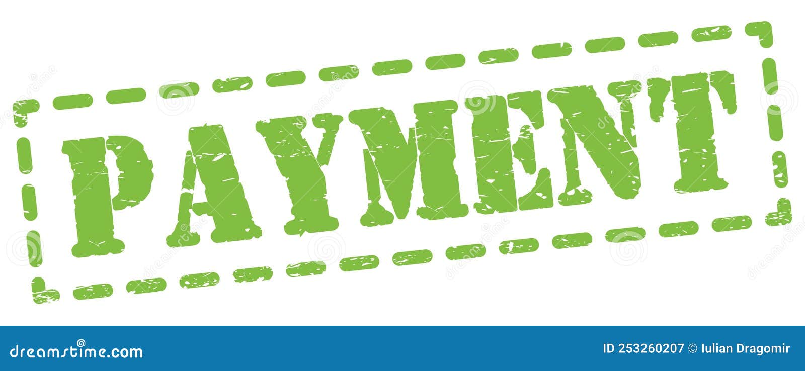 PAYMENT Text Written on Green Stamp Sign Stock Illustration ...