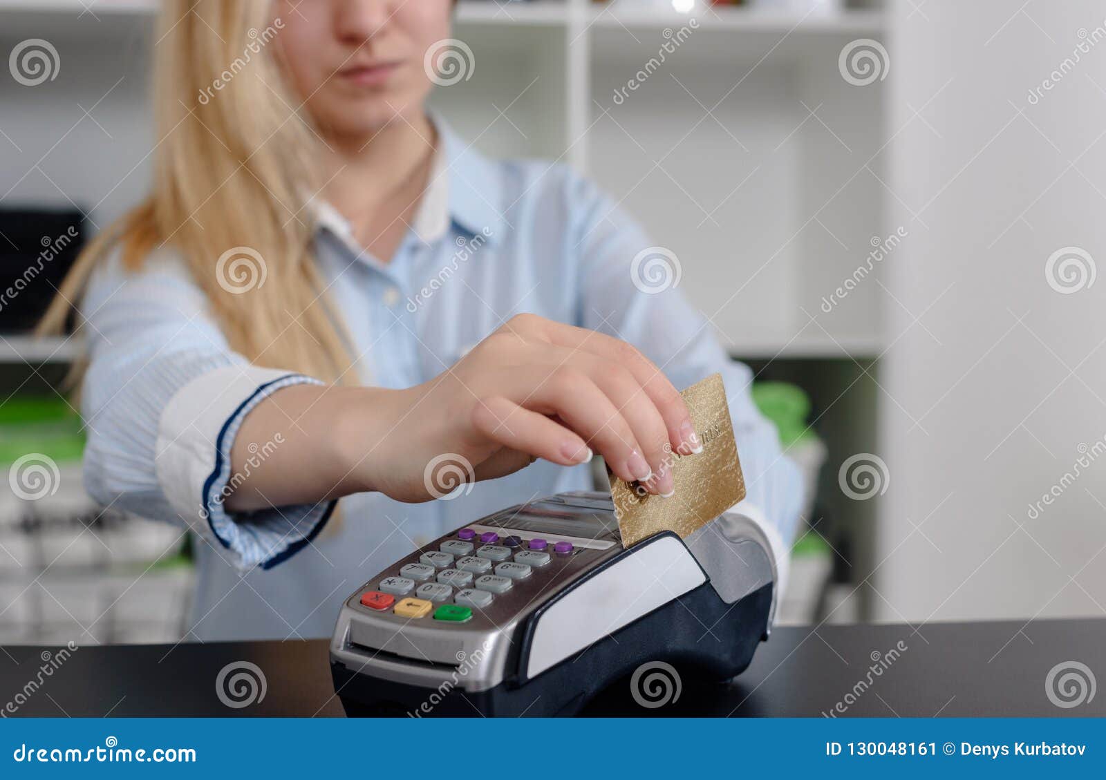 Payment for Training in Gym Stock Image - Image of professional, card ...