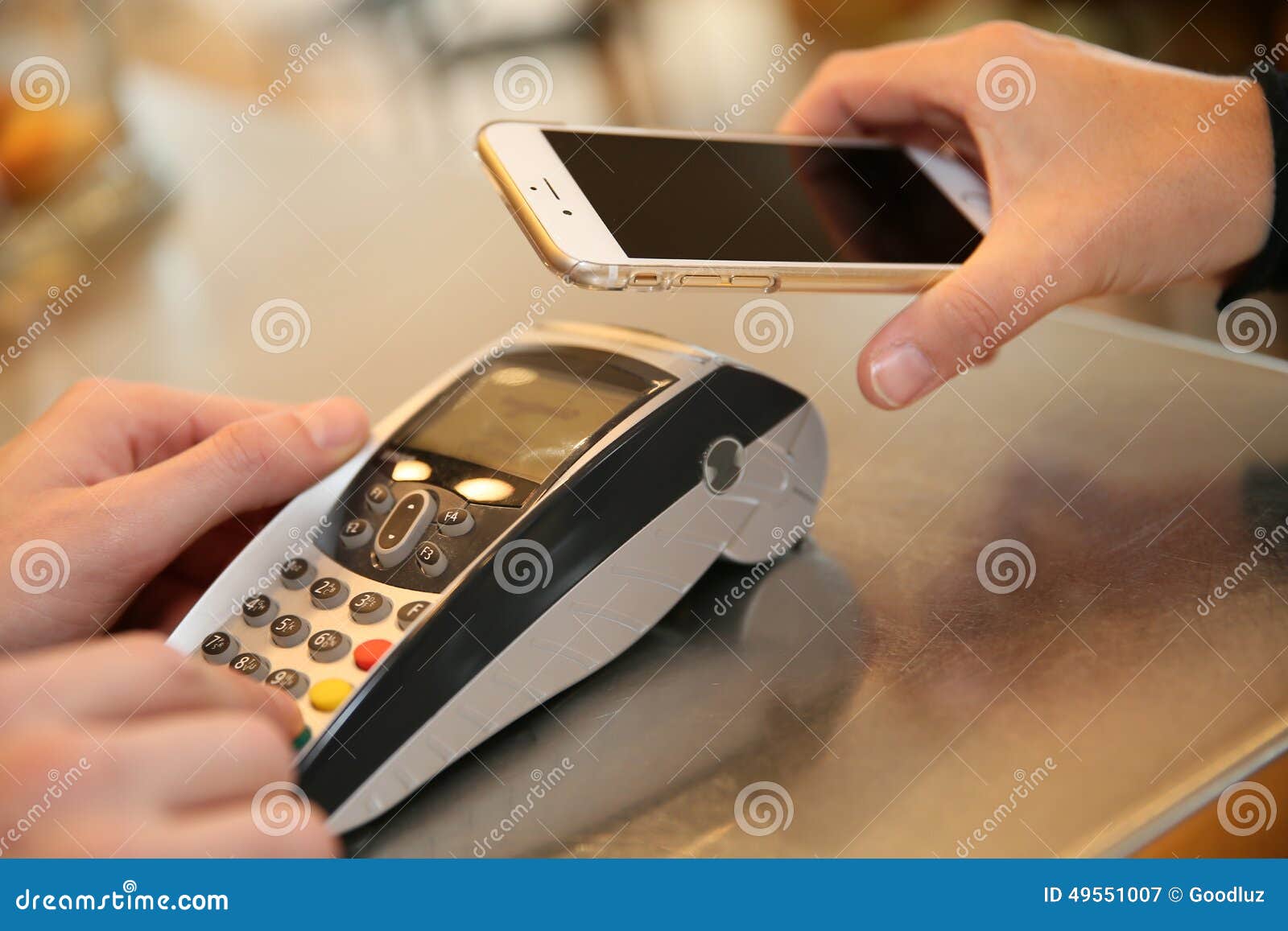 Payment Transaction with Smartphone Stock Image - Image of debit ...