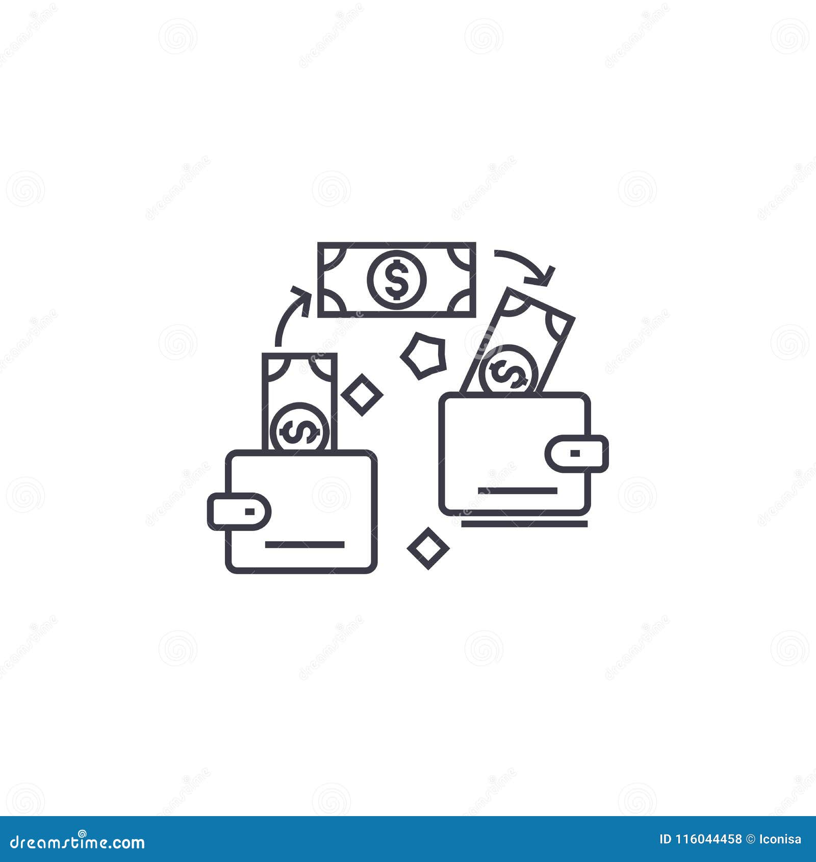 Payment Transaction Vector Line Icon, Sign, Illustration On Background ... Payment Transaction Vector Line Icon, Sign, Illustration On Background ...