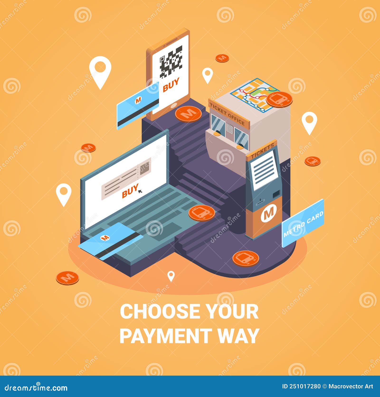 Payment Way Concept stock vector. Illustration of receipt - 251017280