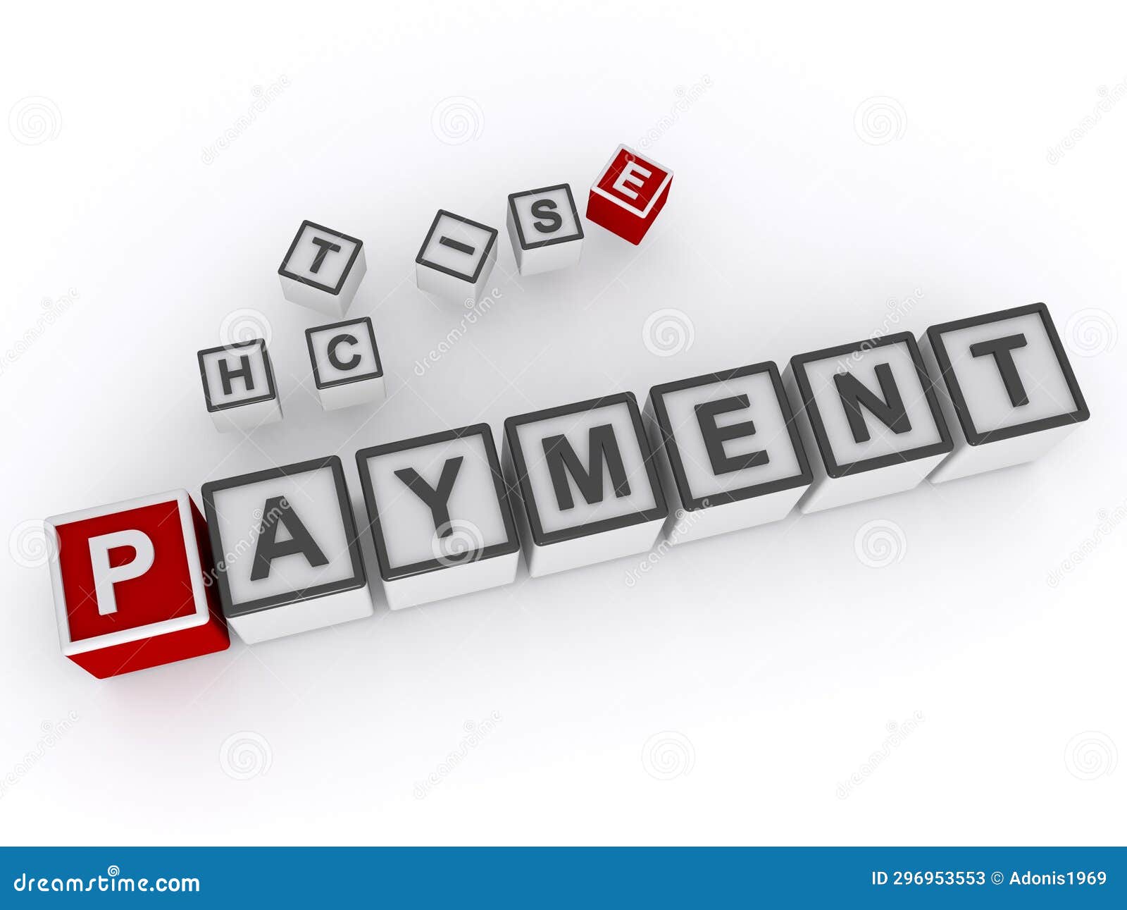 Payment Word Block on White Stock Image - Image of white, authorization ...