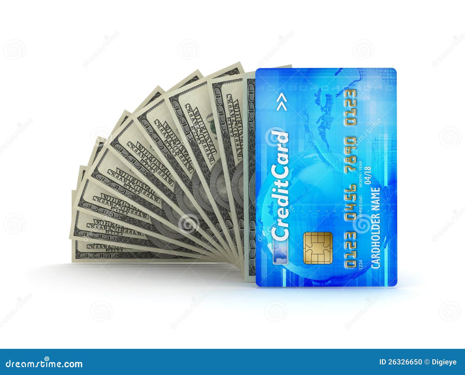 Payments - Dollar Bills and Credit Card Stock Photo - Image of shopping ...