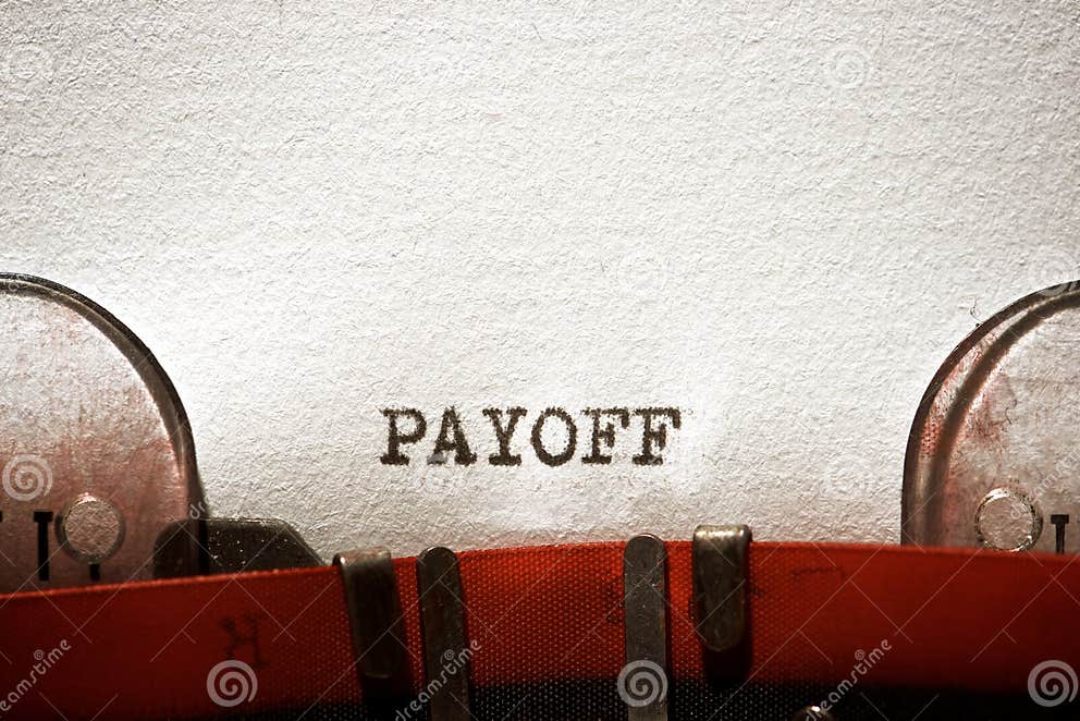 Payoff concept view stock image. Image of gift, message - 261588095
