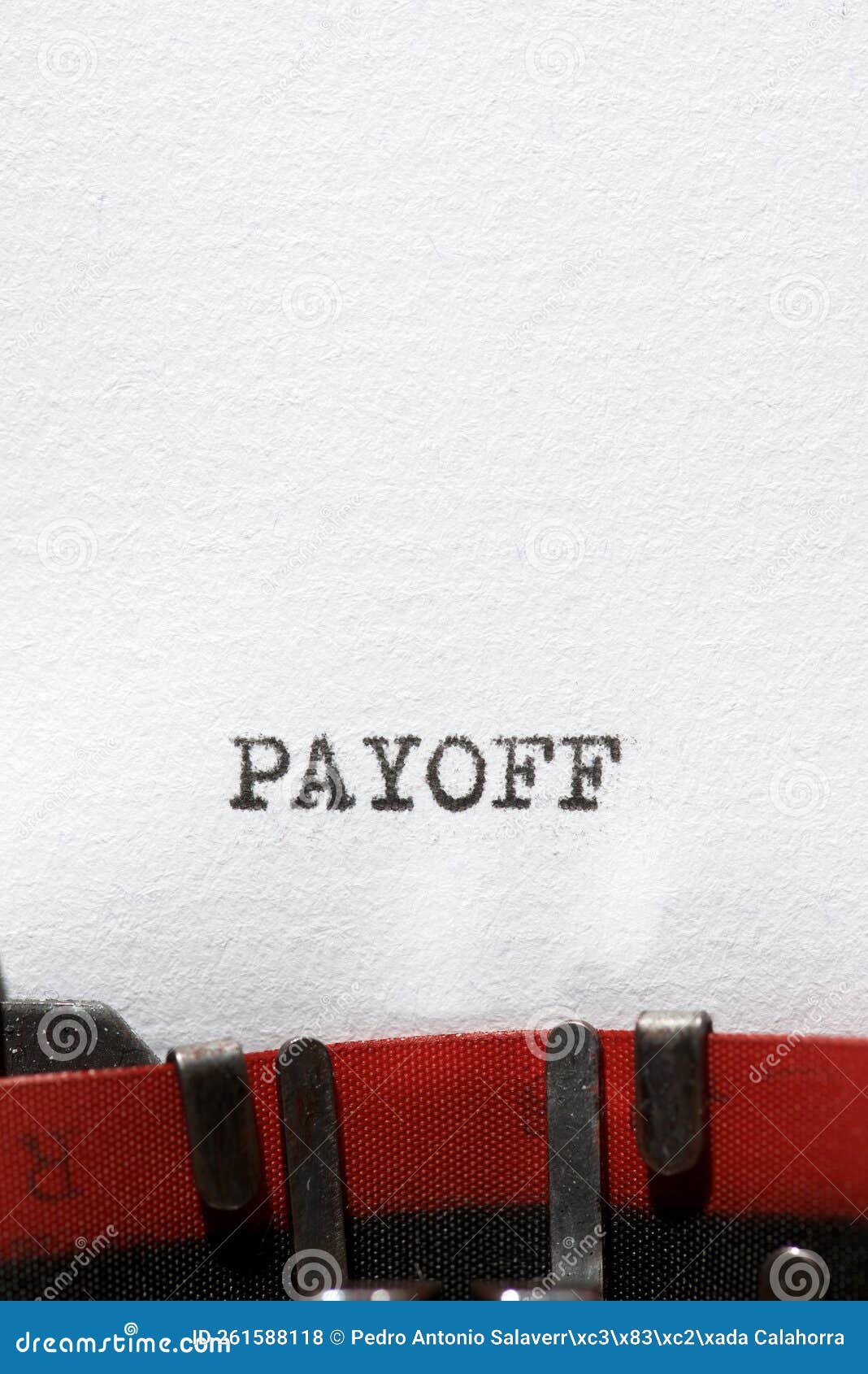 Payoff concept view stock photo. Image of inducement - 261588118