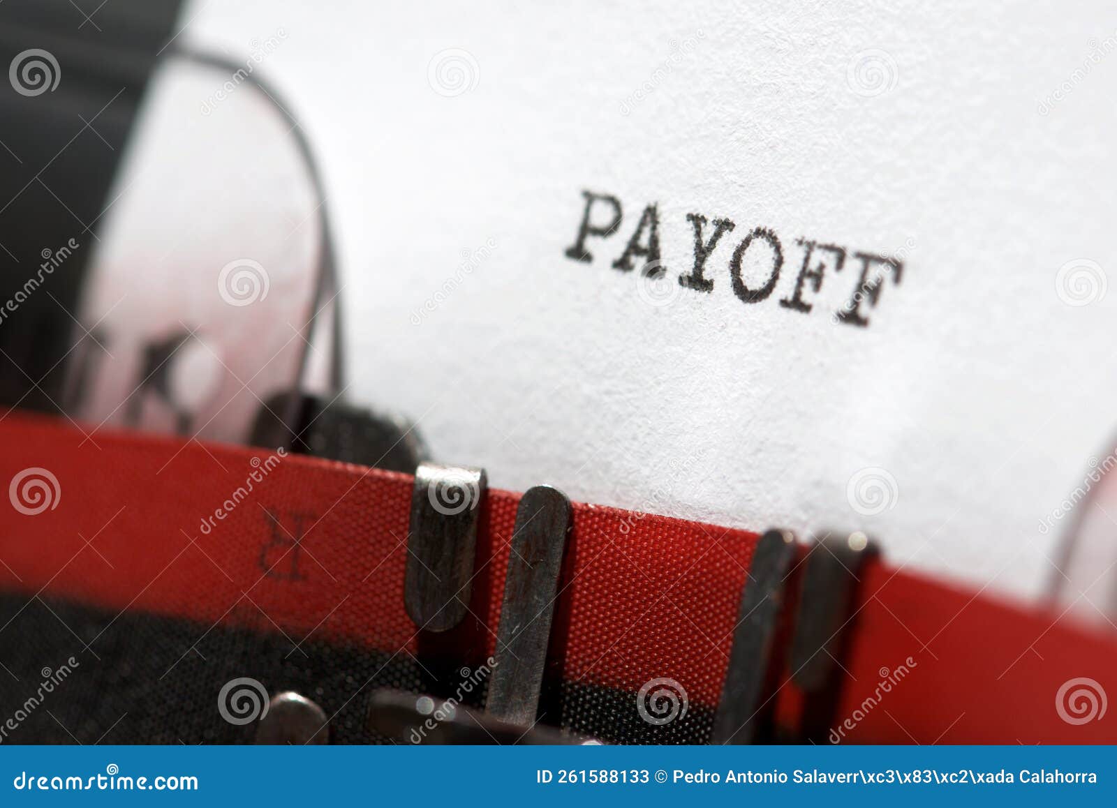 Payoff concept view stock image. Image of quote, matrix - 261588133