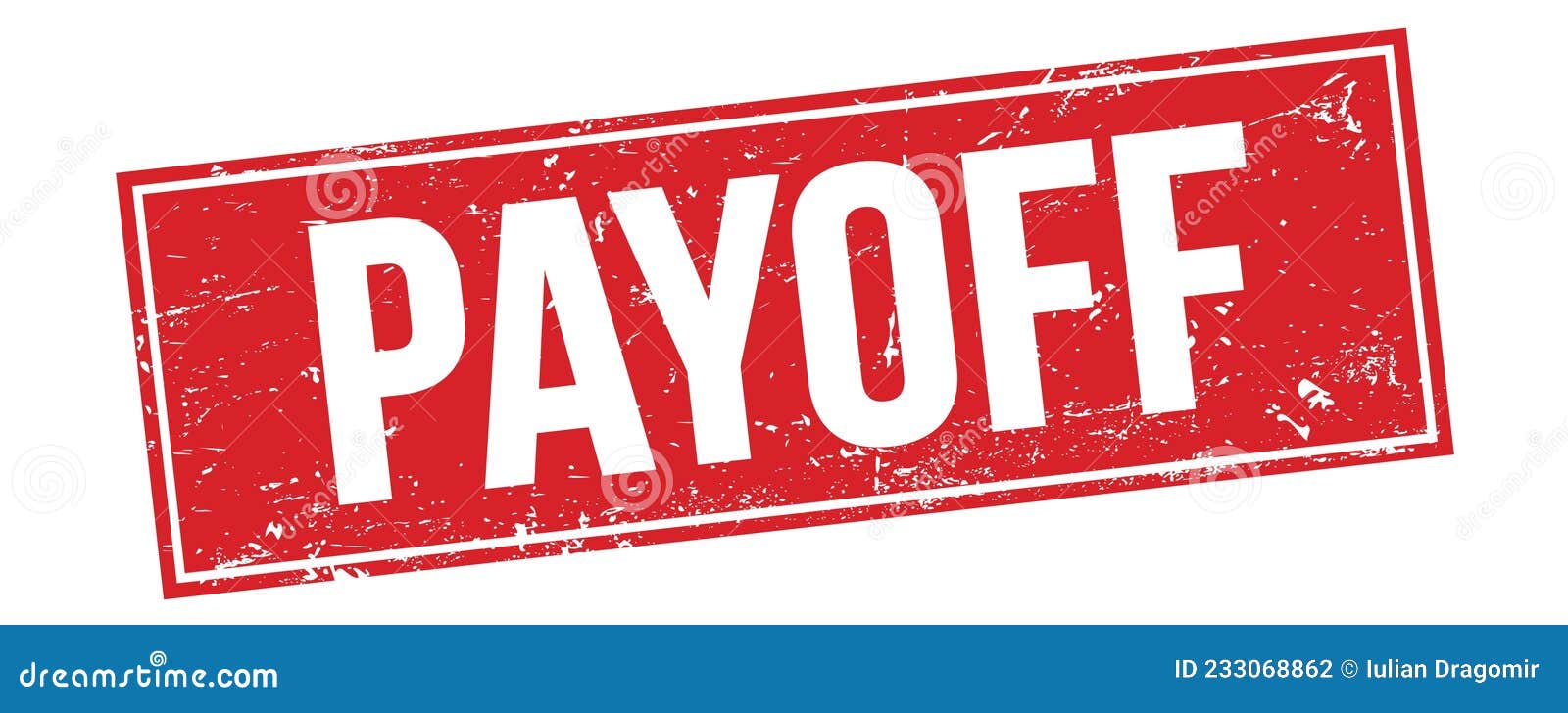 PAYOFF Text Written On Red Vintage Stamp Stock Image | CartoonDealer ...