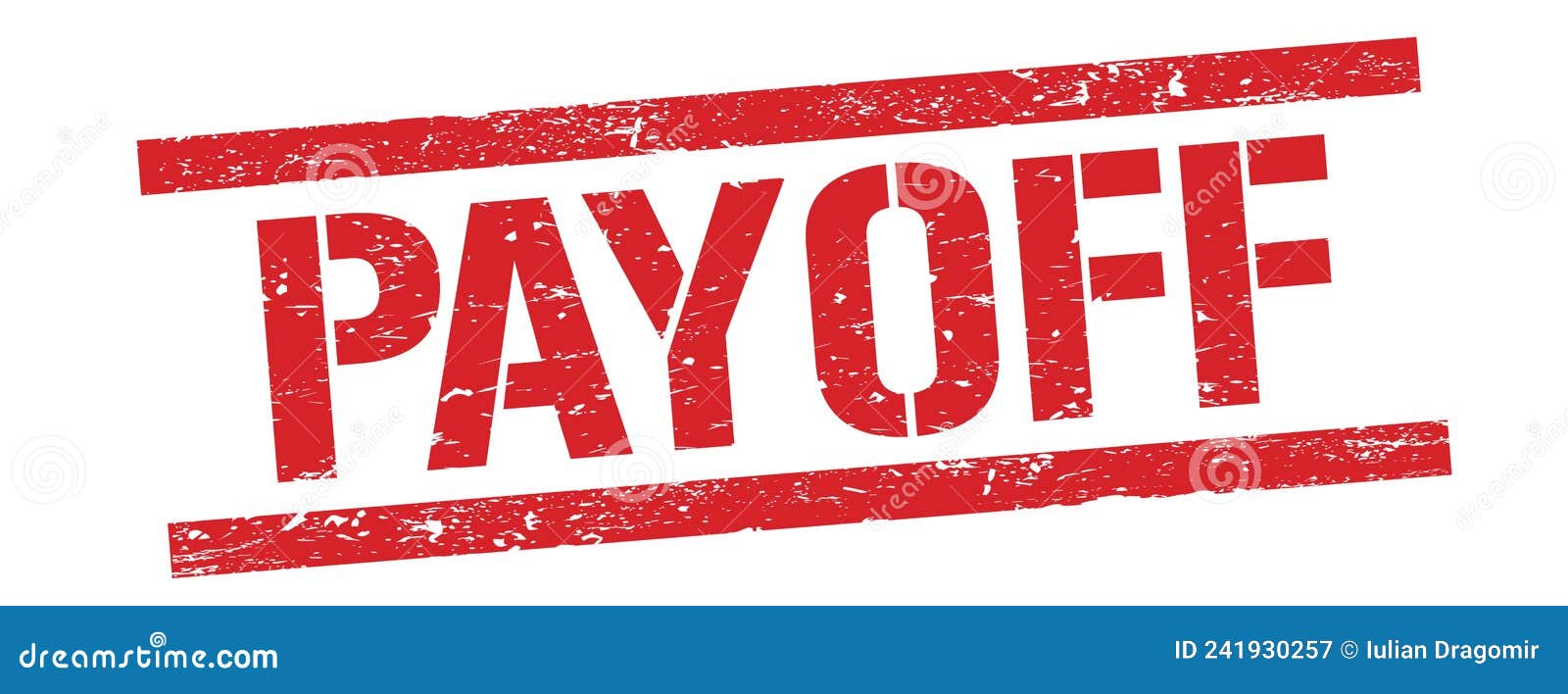 PAYOFF Text On Red Vintage Lines Stamp Royalty-Free Stock Photo ...