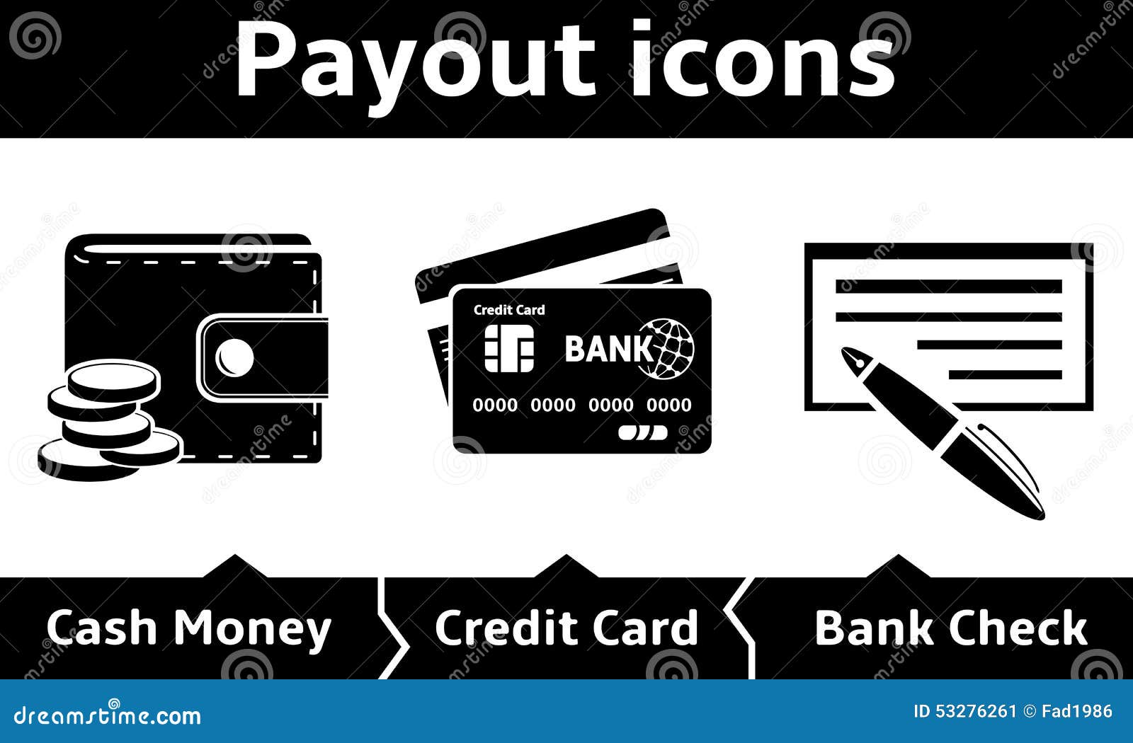 Payout icons stock vector. Illustration of balance, earnings - 53276261