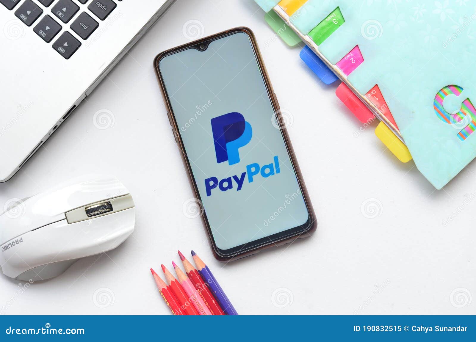 Paypal Apps on Smartphone with Laptop and Book Editorial Image - Image ...