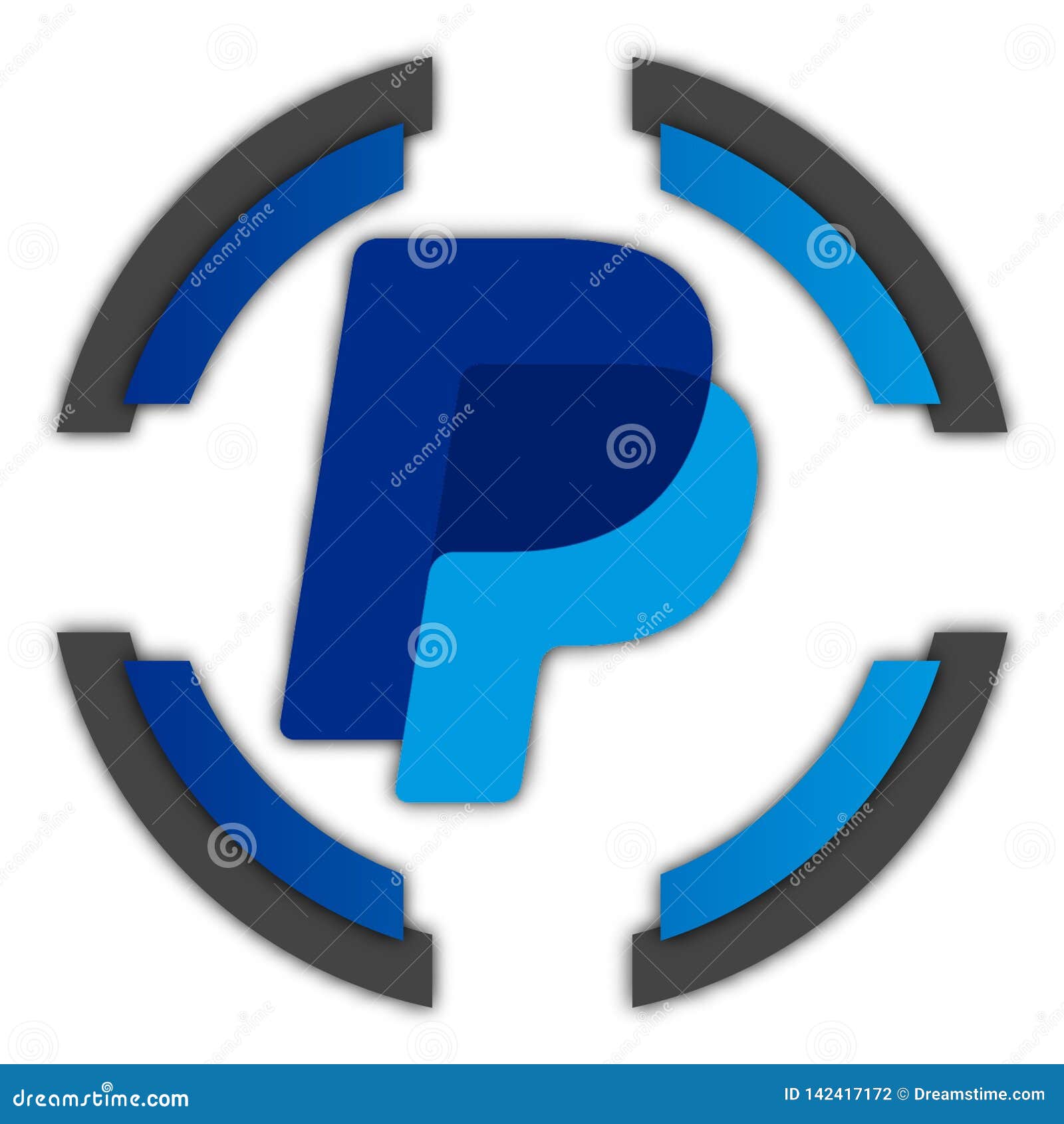 PayPal button editorial photography. Illustration of transparent ...