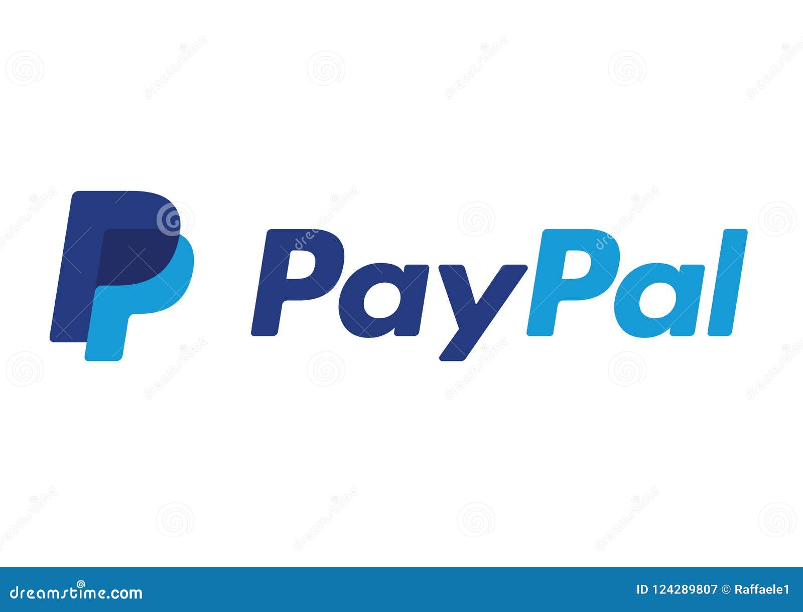 Paypal Logo editorial photography. Illustration of homepage - 124289807