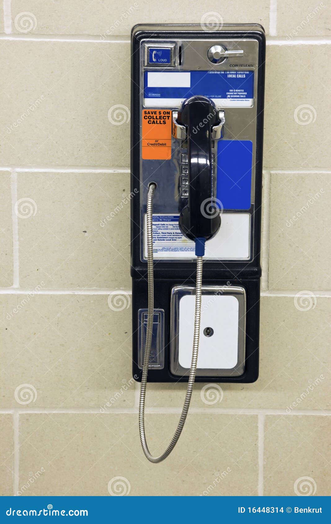 Payphone stock photo. Image of city, receiver, artificial - 16448314