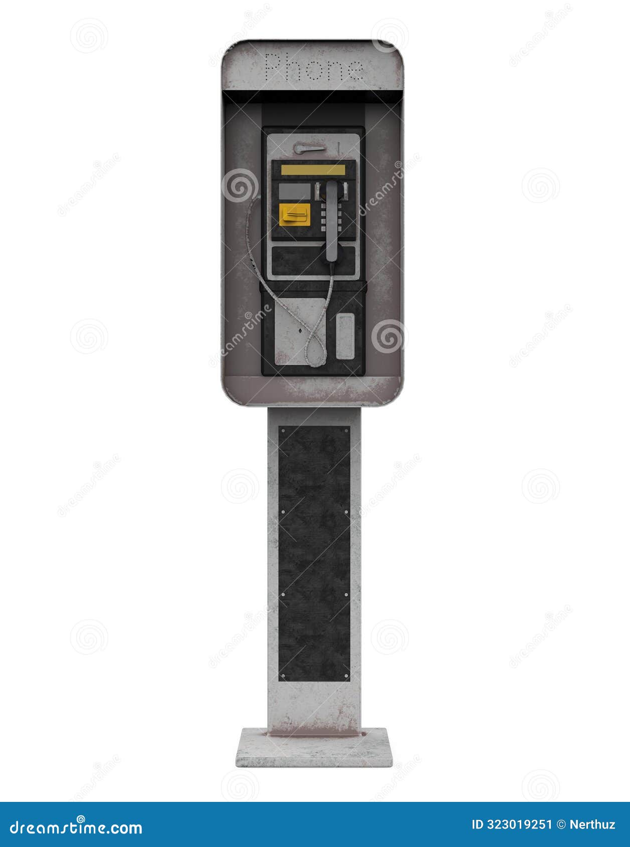 Payphone Booth Isolated stock illustration. Illustration of isolated ...