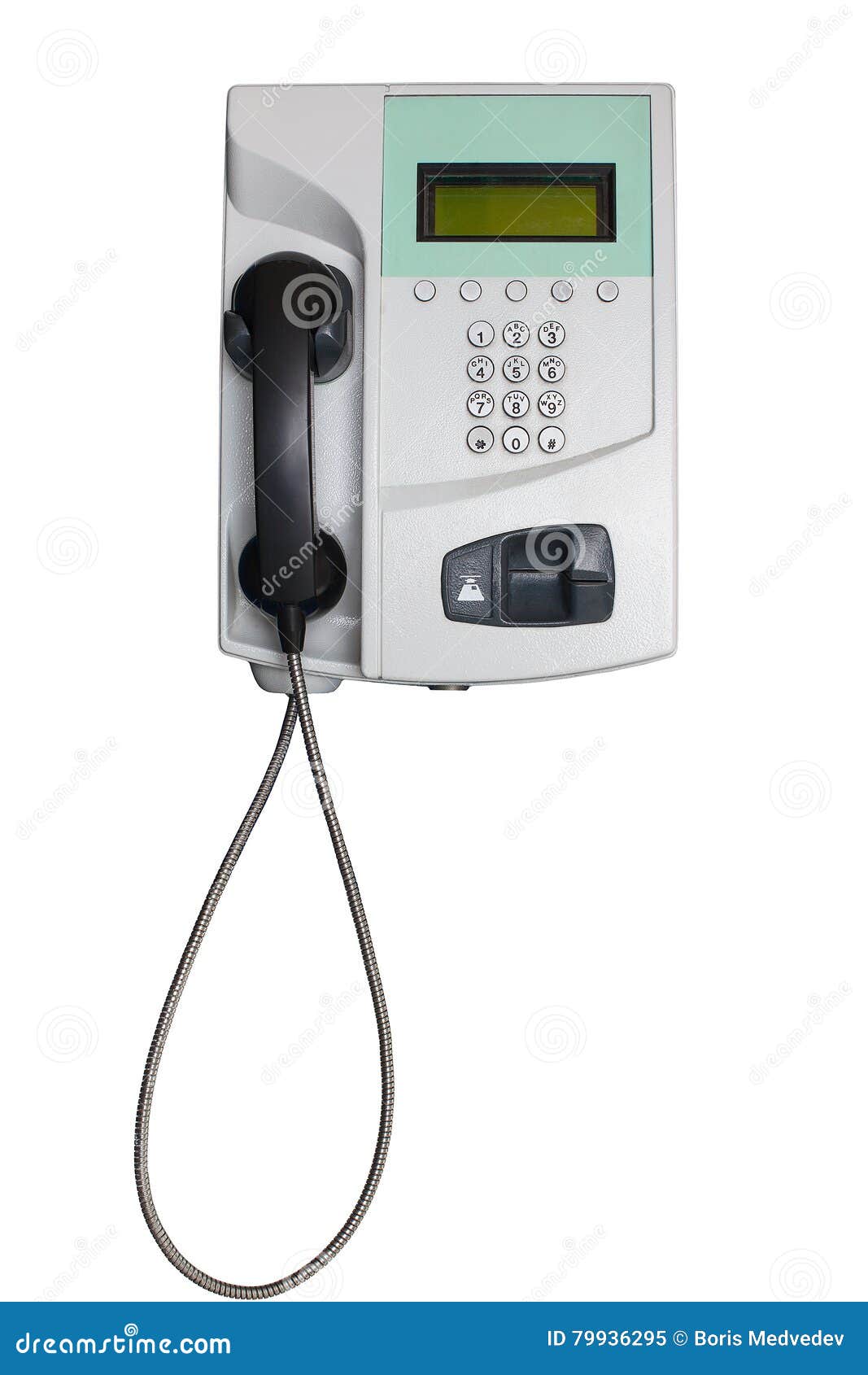 Payphone Isolated on White Background Stock Image - Image of public ...