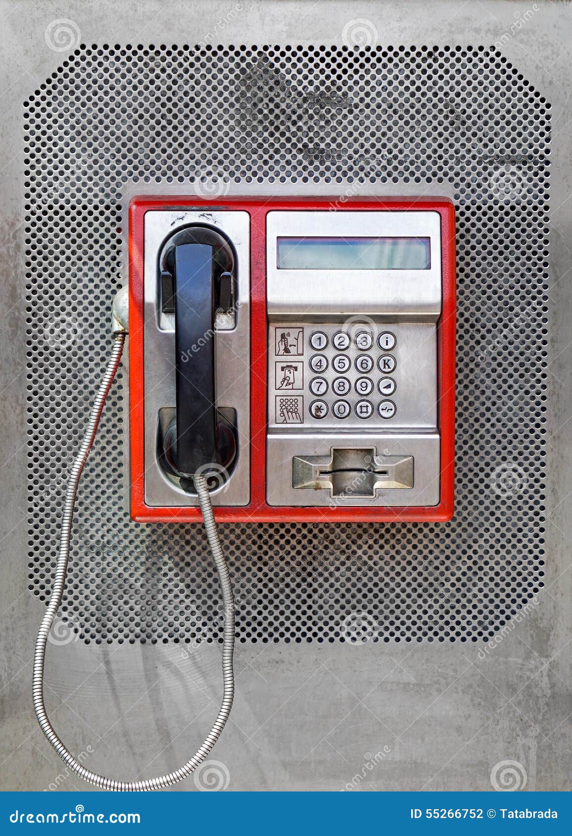 Payphone stock photo. Image of buttons, communication - 55266752