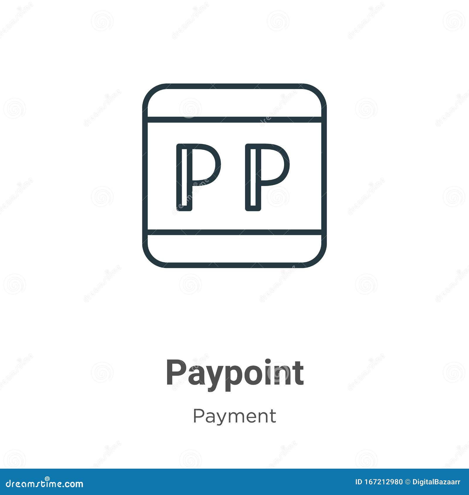 Paypoint Vector Icon On White Background. Flat Vector Paypoint Icon ...
