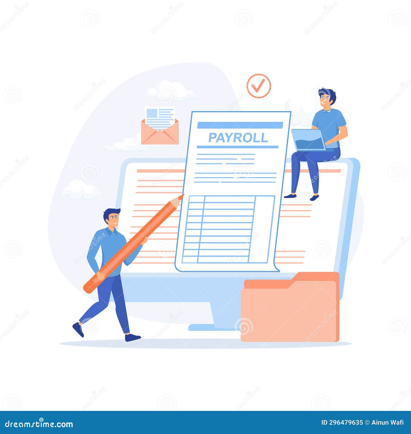 Payroll Administrative. Suitable for Web Landing Page, Ui, Mobile App ...