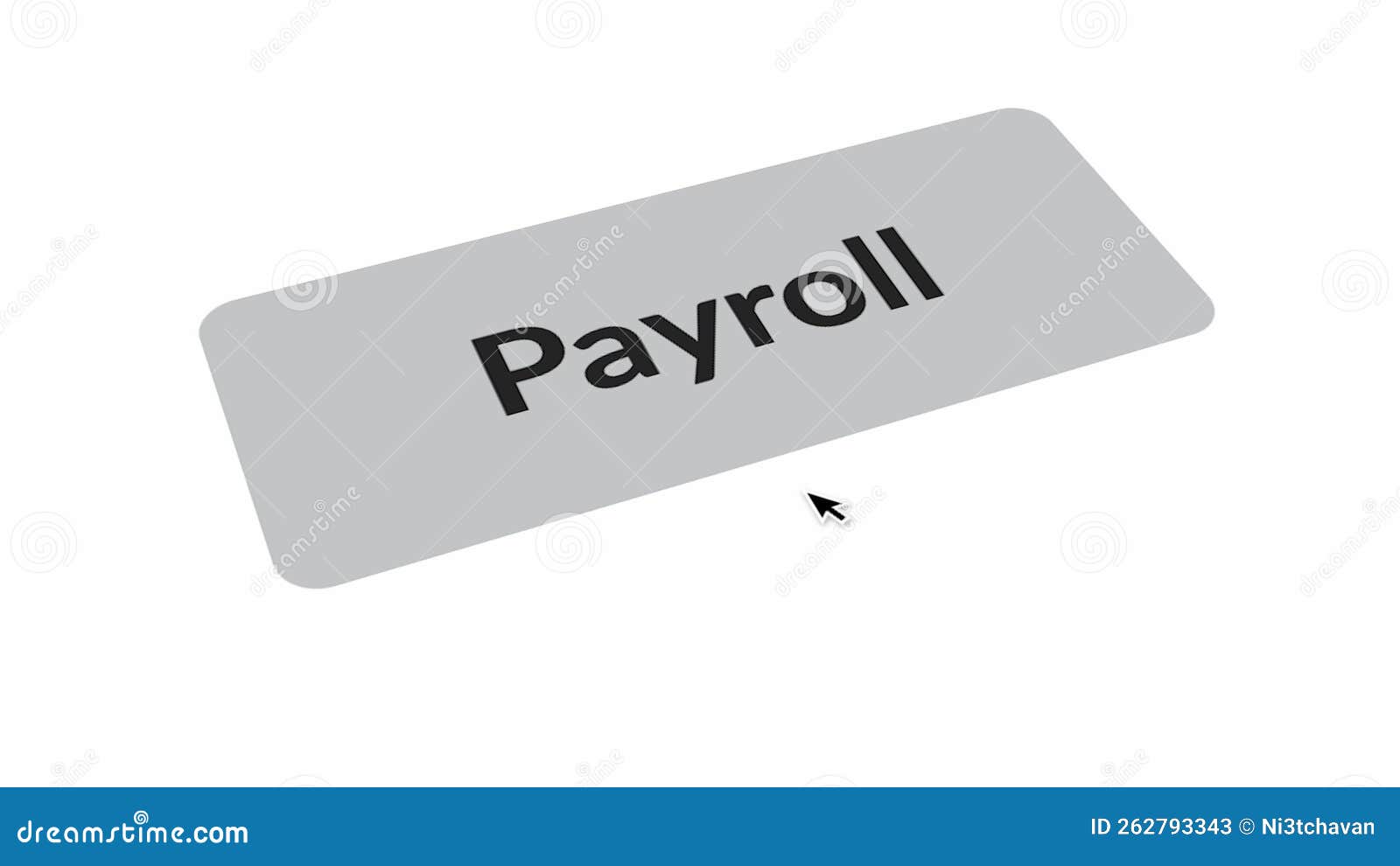 Payroll Animation Button on White Background. Stock Video - Video of ...