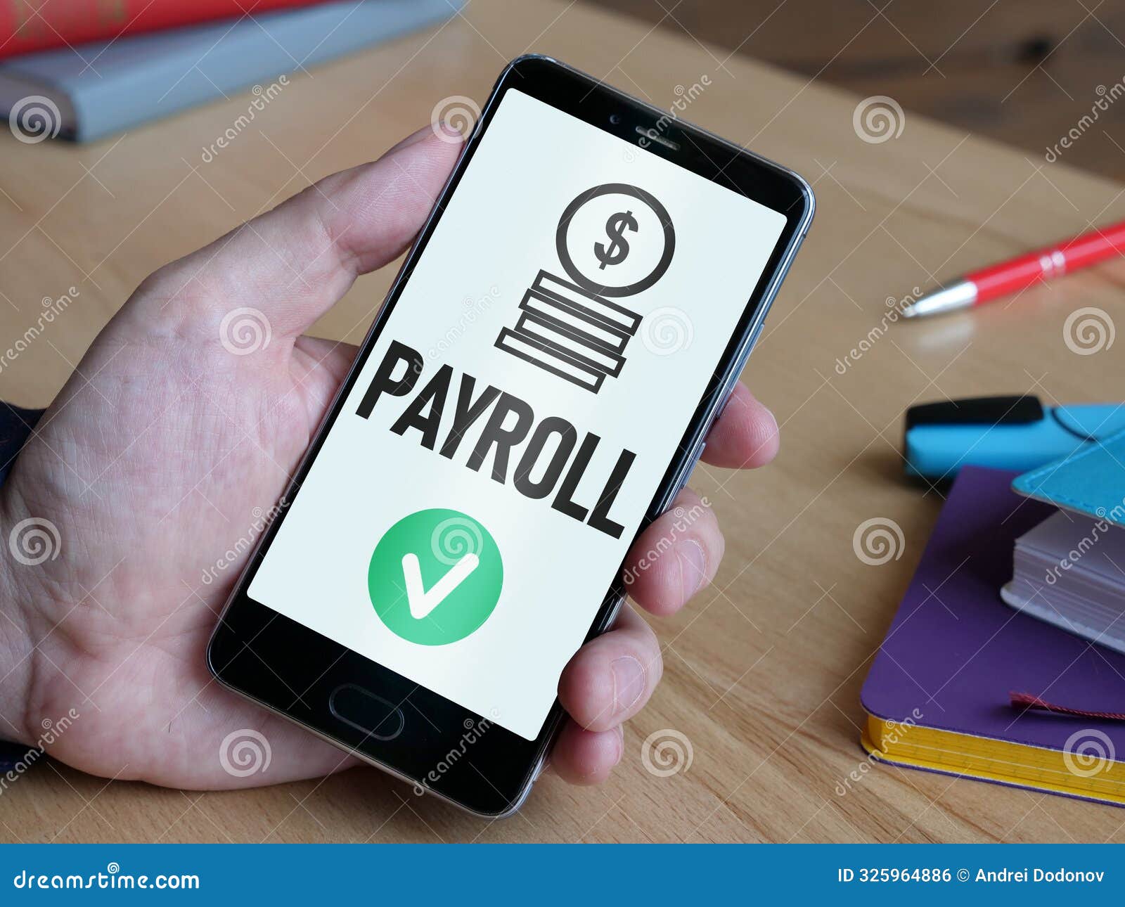 Payroll Business Finance Concept is Shown Using the Text Stock Photo ...