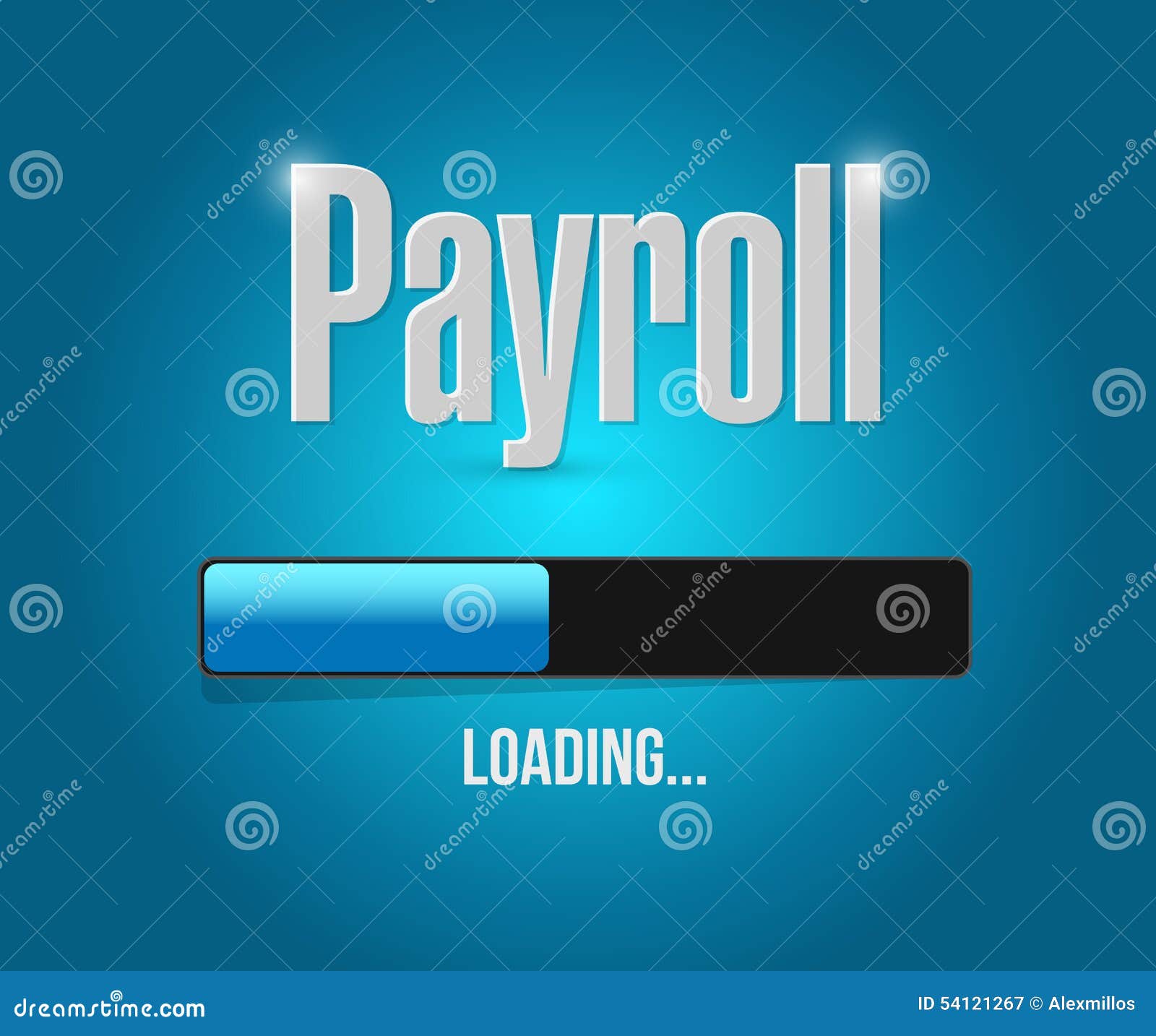 Payroll Loading Bar Sign Concept Illustration Stock Illustration ...