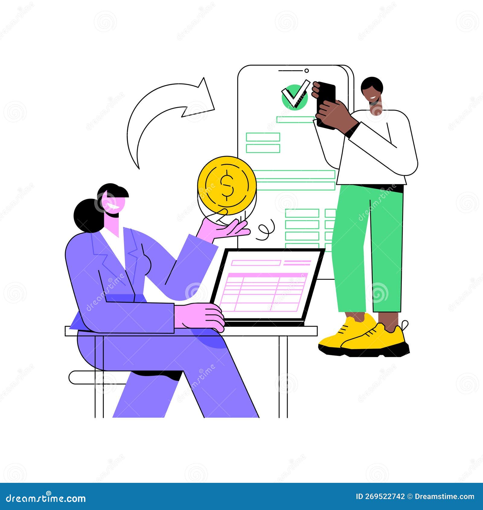 Payroll Isolated Cartoon Vector Illustrations. | CartoonDealer.com ...