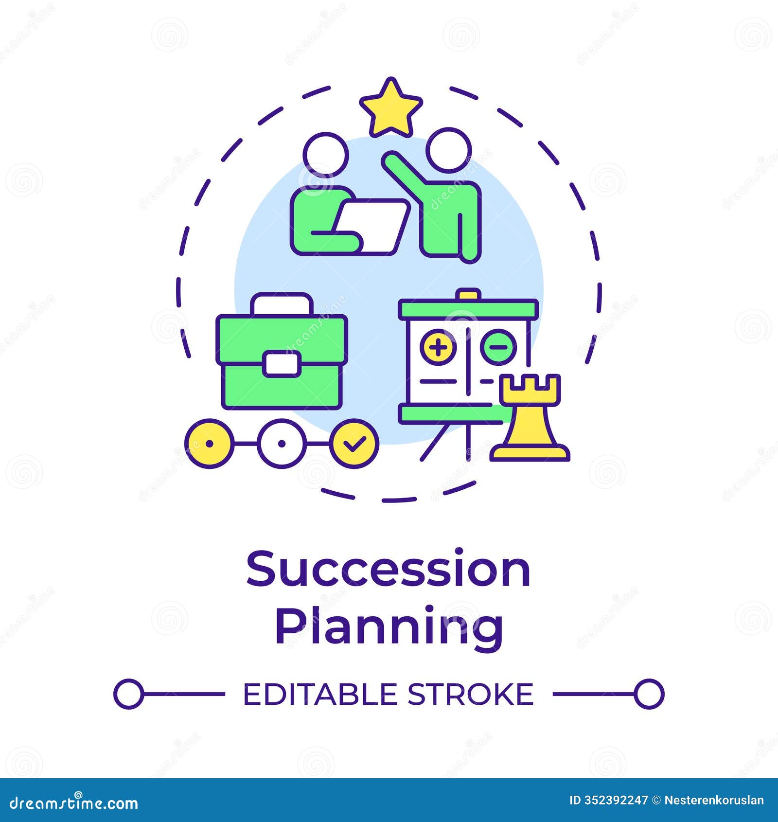 Payroll Processing Multi Color Concept Icon Stock Illustration ...