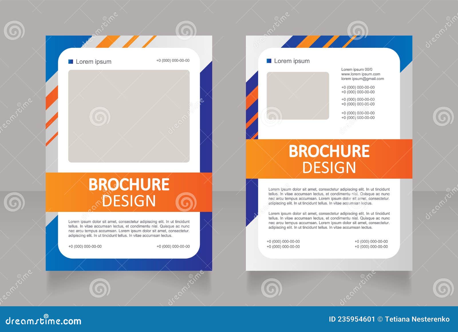 Payroll Service for Employers Blank Brochure Layout Design Stock Vector ...