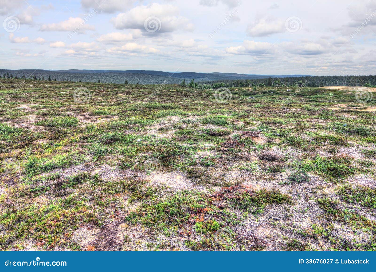 Paysage de toundra image stock. Image du horizontal, montagne - 38676027