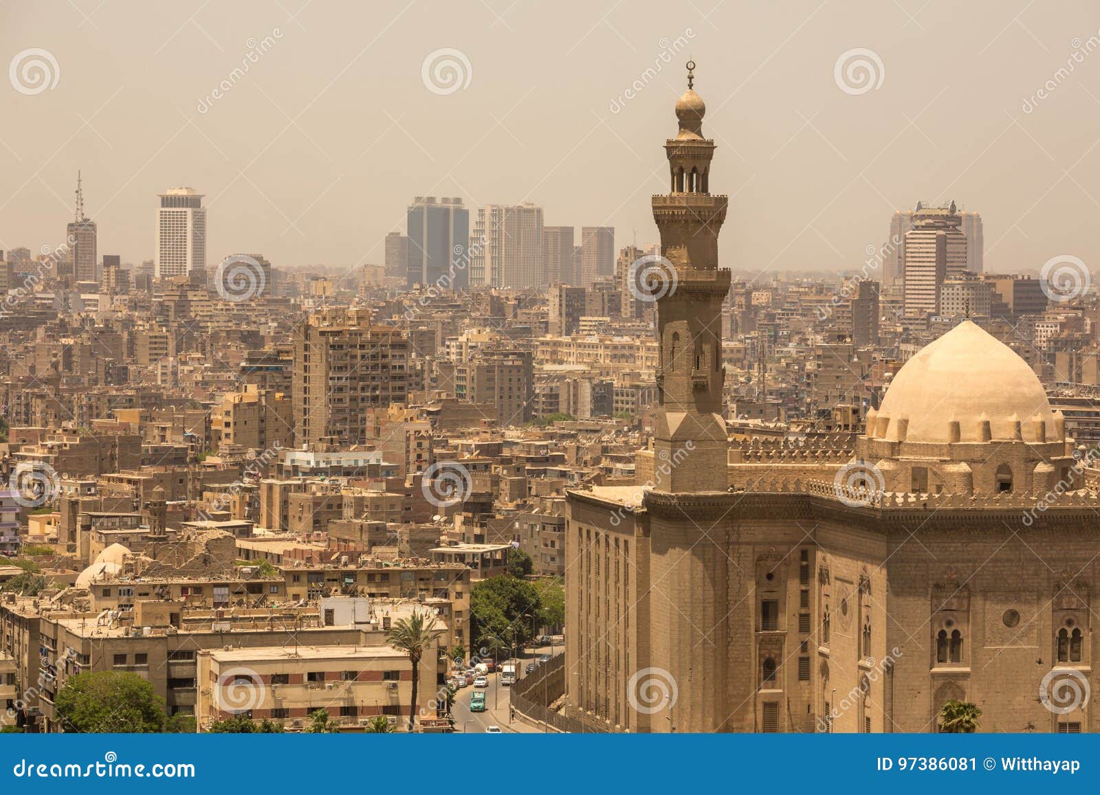 Paysage Urbain Du Caire, Egypte Image stock - Image du construction ...