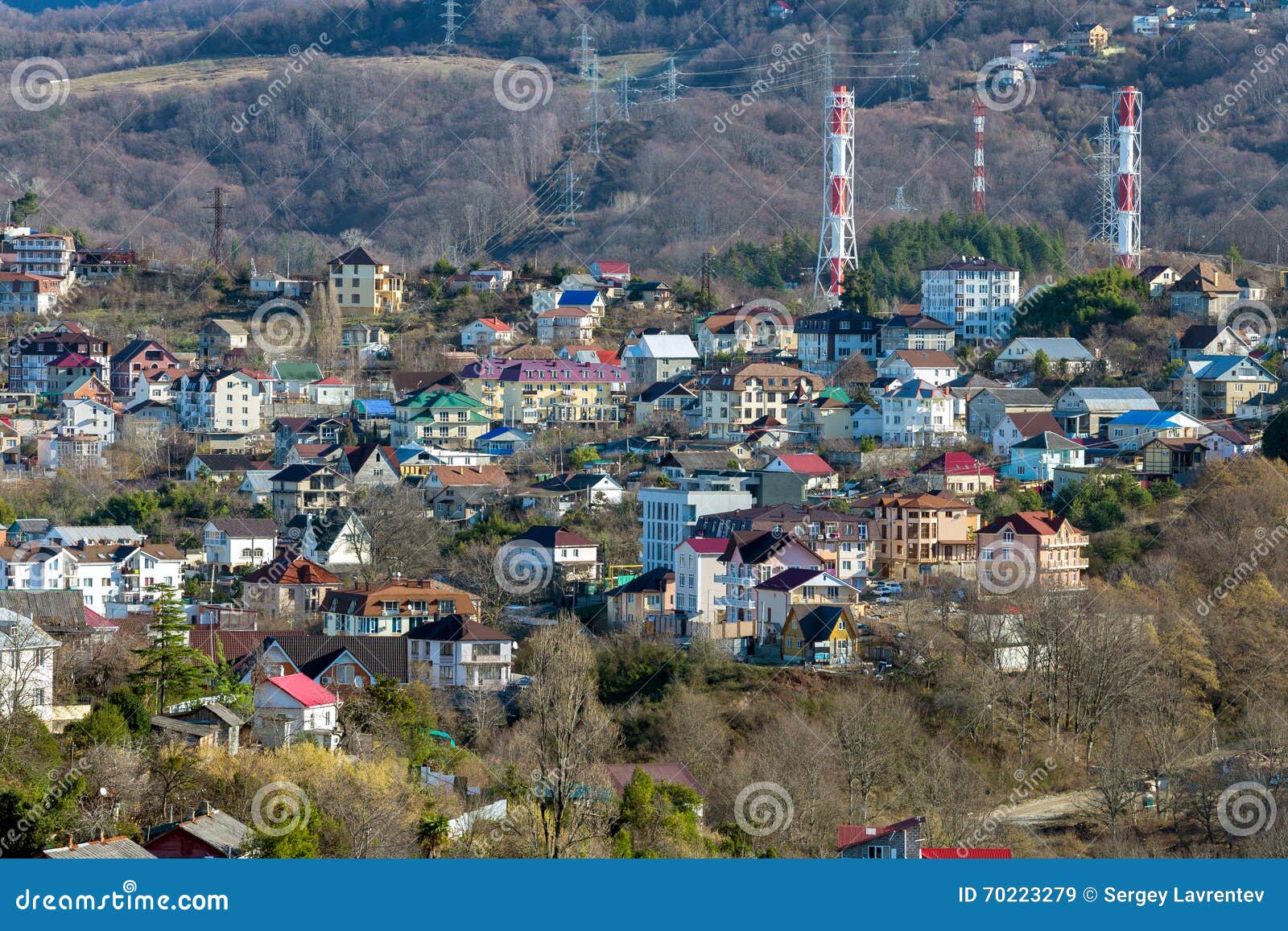 Paysage Urbain Sotchi Russie Image stock - Image du ville, panorama ...