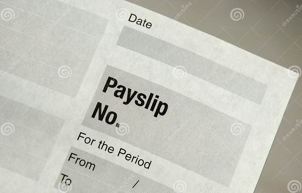 Payslip stock image. Image of form, account, work, slip - 1505713