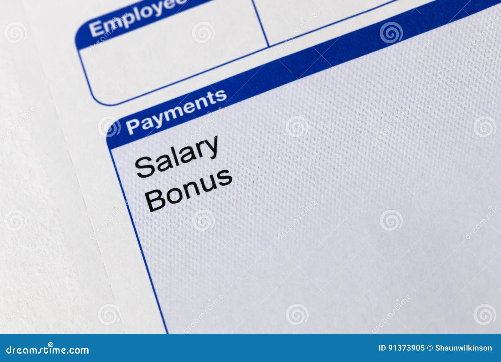 Payslip stock image. Image of employment, close, paper - 91373905