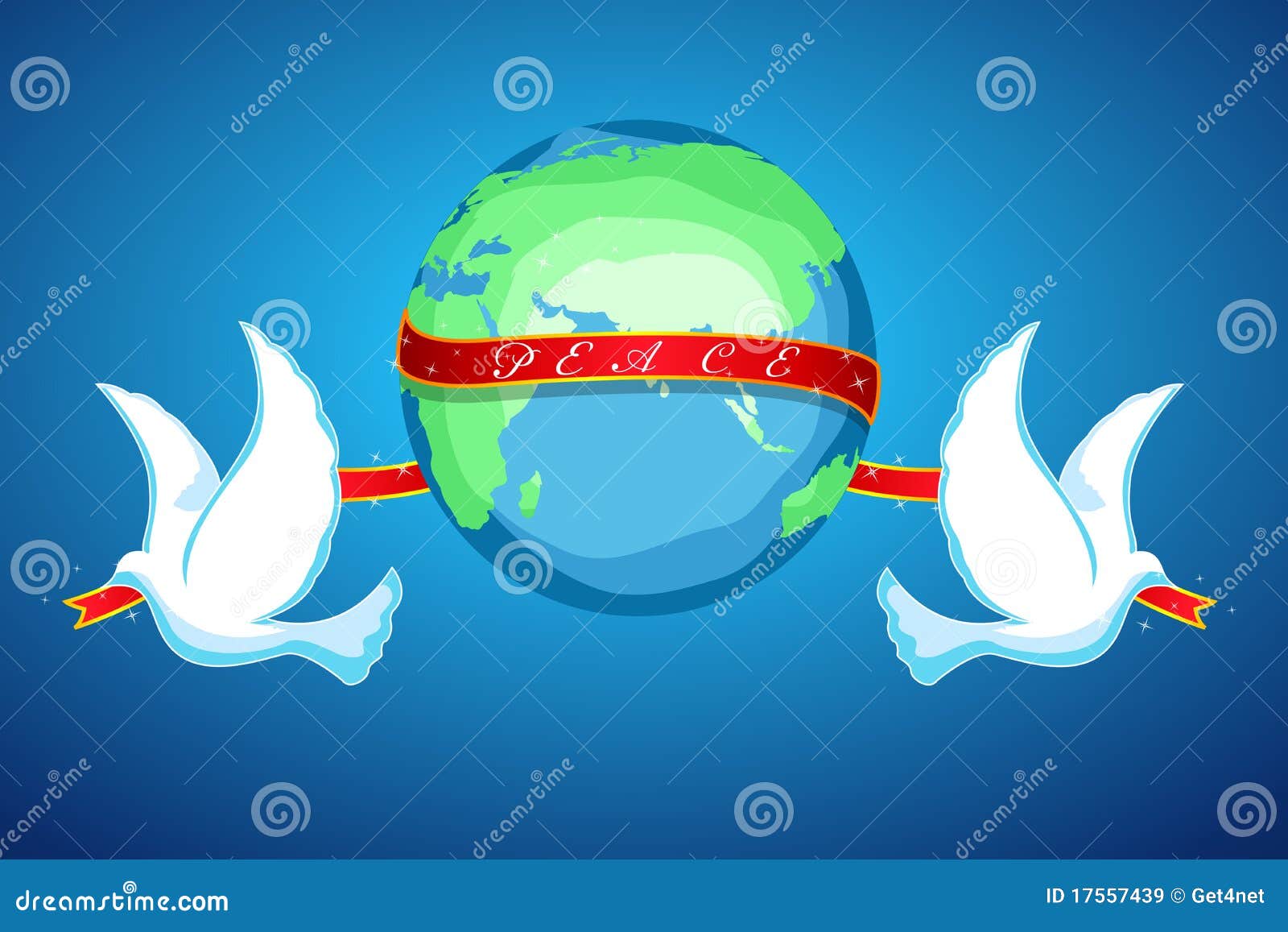 Paz del mundo ilustración del vector. Ilustración de concepto - 17557439