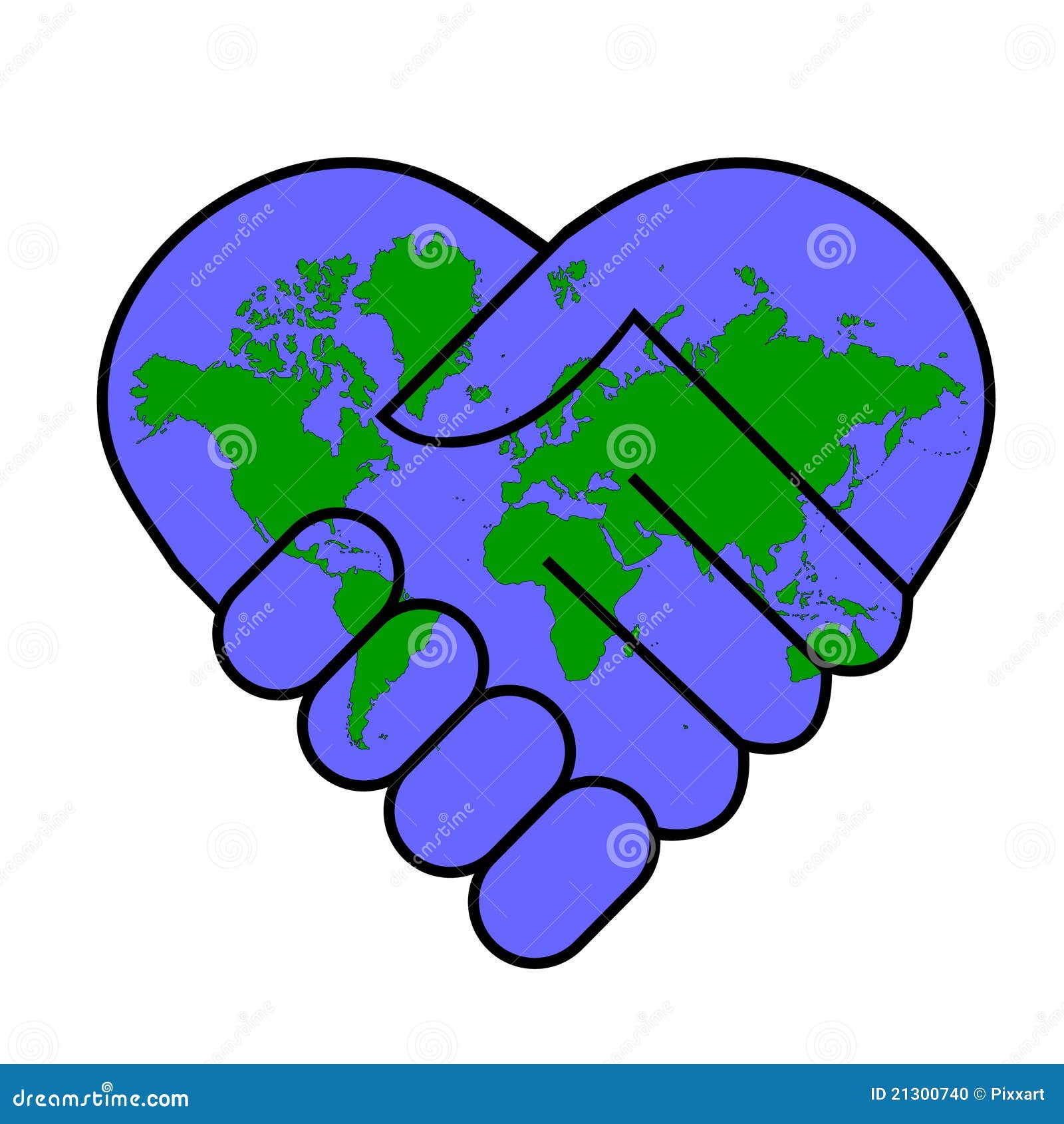 Paz do mundo ilustração do vetor. Ilustração de solidariedade - 21300740