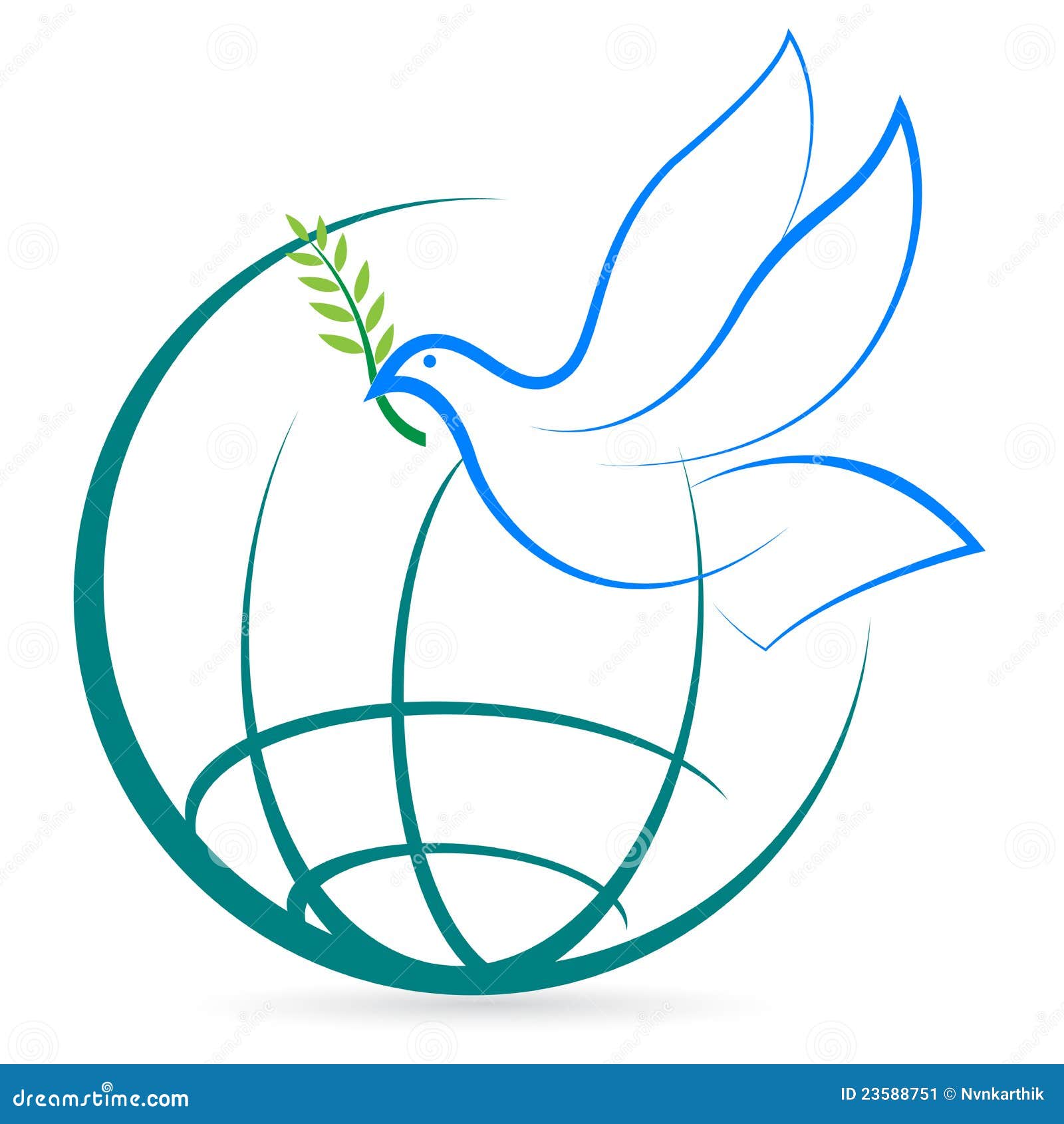 Paz do mundo ilustração do vetor. Ilustração de desenho - 23588751