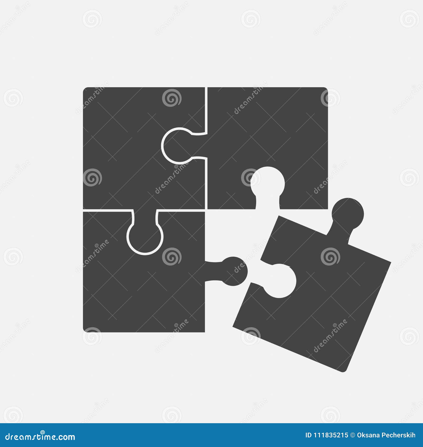 Pazzle Icon. Pazzle Vector Icon Stock Vector - Illustration of abstract ...