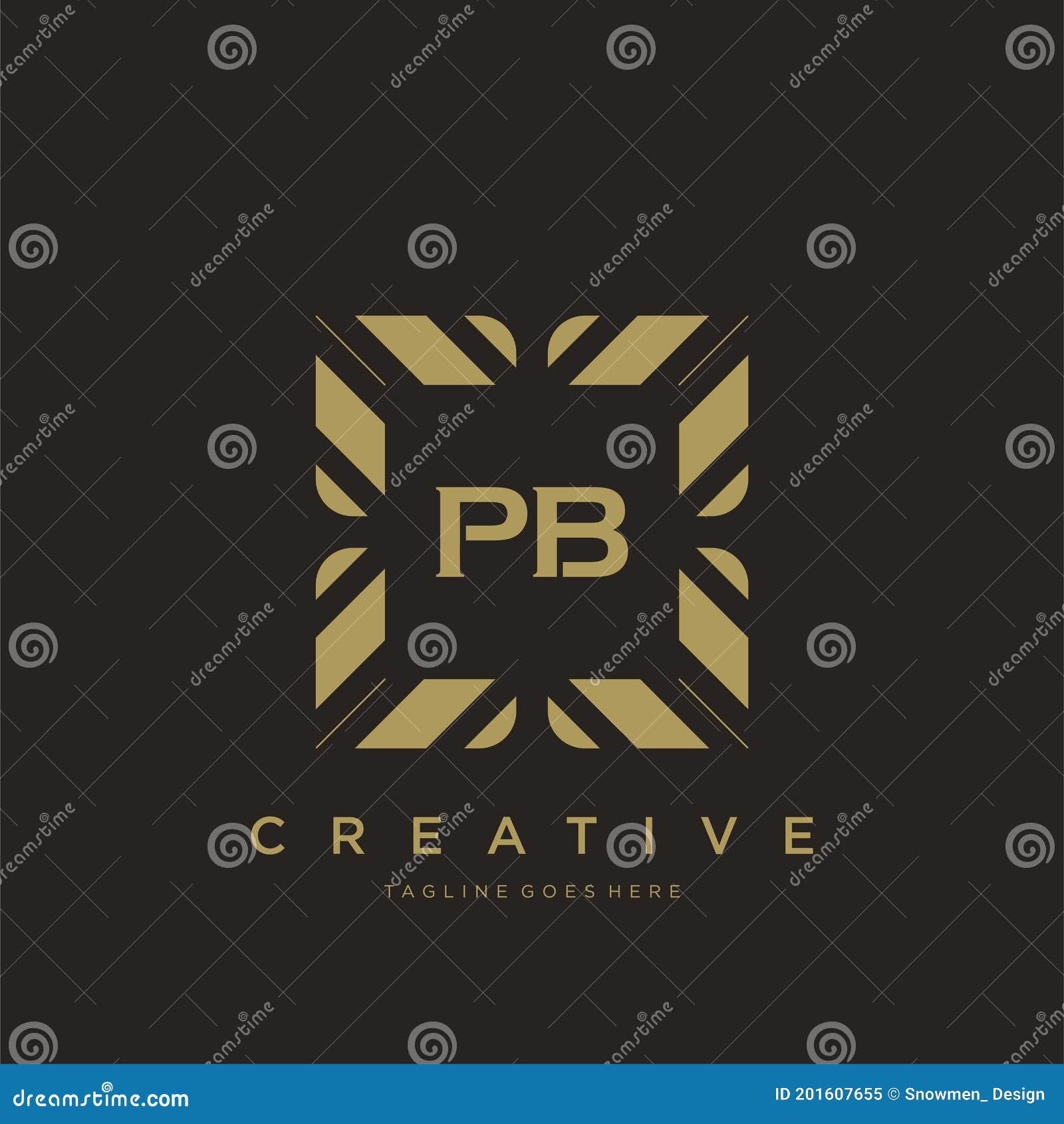 PB Initial Letter Luxury Ornament Monogram Logo Template Vector Stock ...