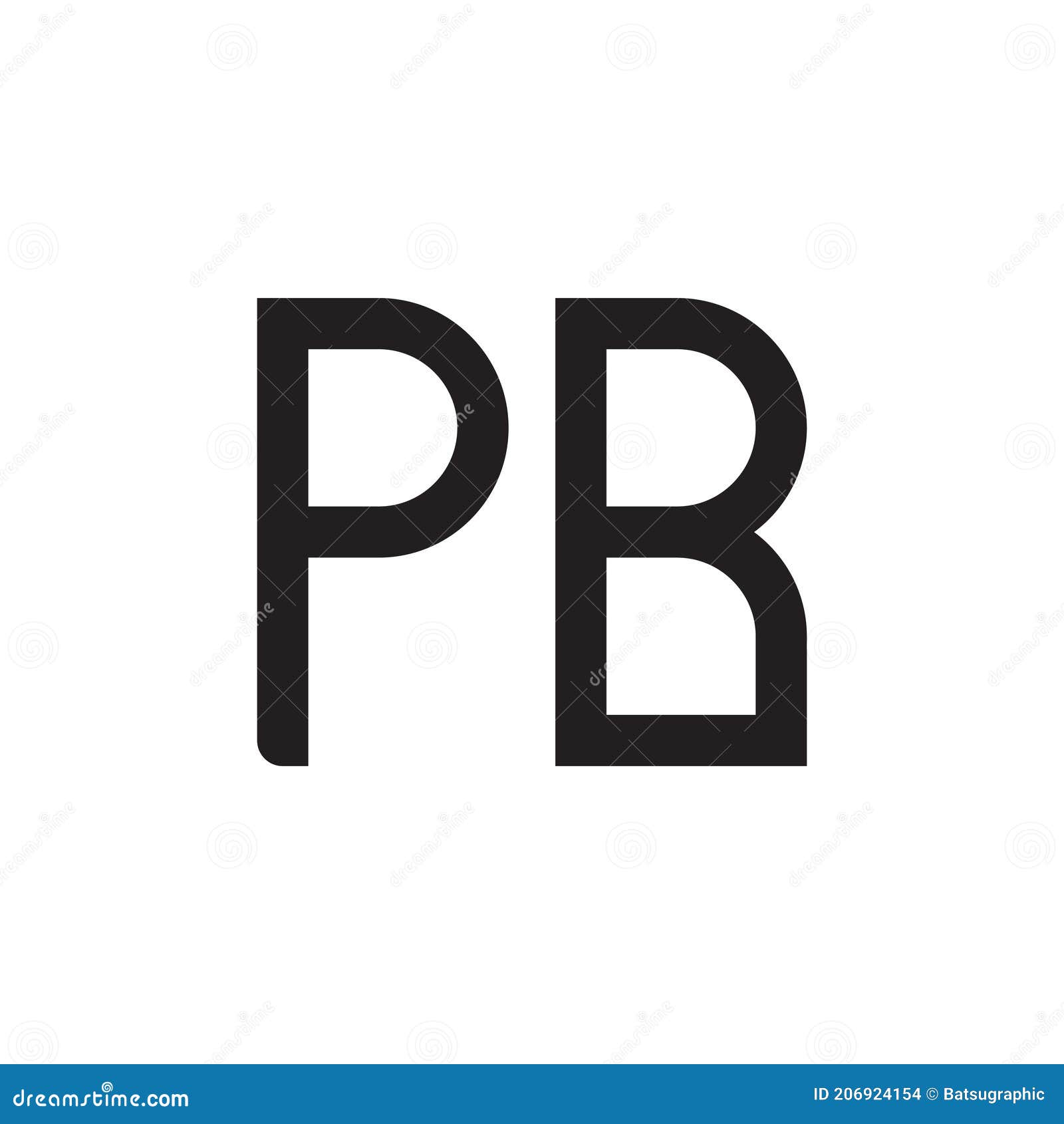 Pb Initial Letter Vector Logo Icon Stock Vector - Illustration of ...