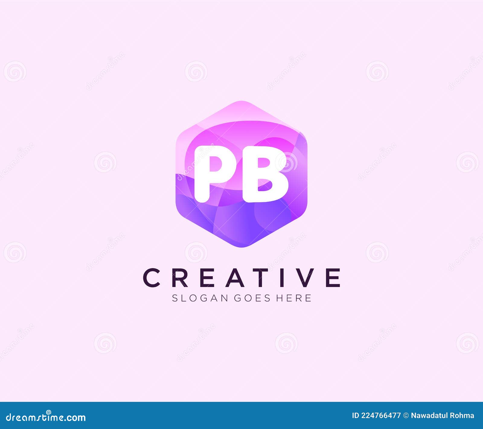 PB Initial Logo with Colorful Hexagon Modern Business Alphabet Logo ...