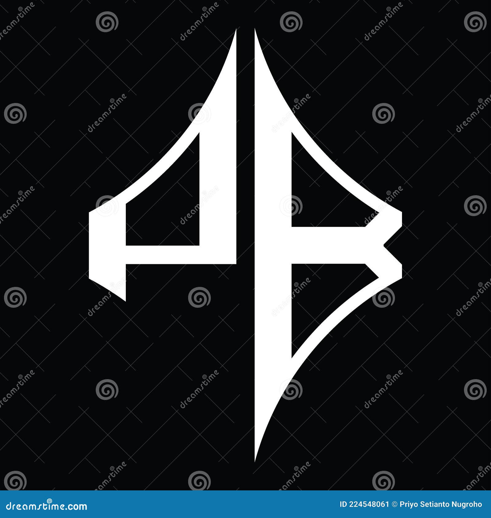 PB Logo Monogram with Diamond Shape Design Template Stock Vector ...