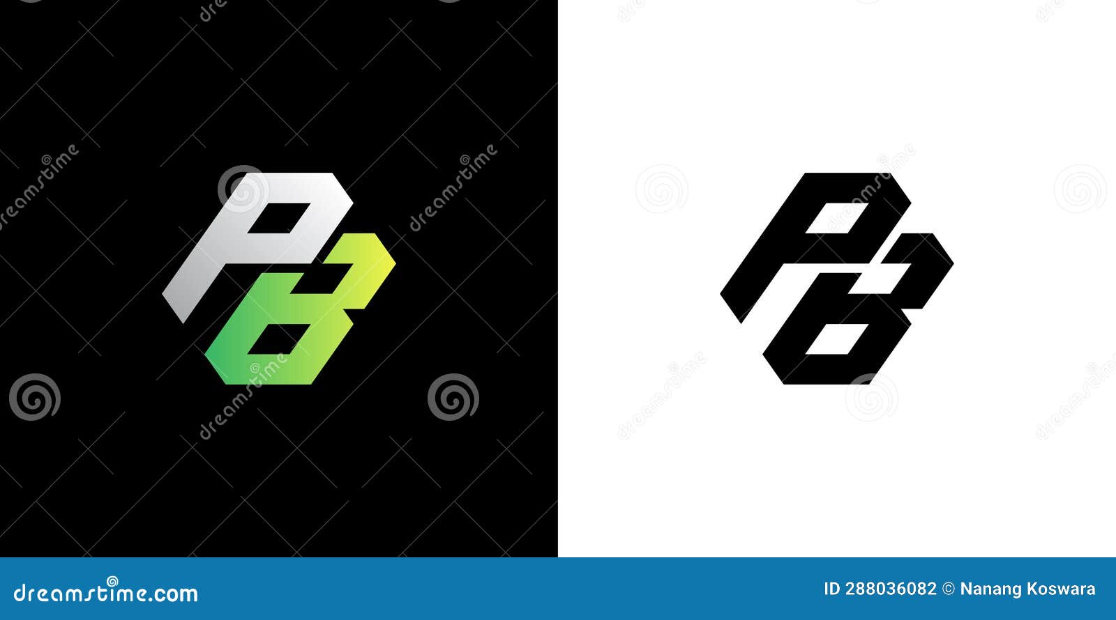 PB Logo, PB Monogram, Initial PB Logo, Letter PB Logo, Creative Icon ...