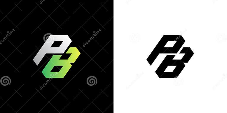 PB Logo, PB Monogram, Initial PB Logo, Letter PB Logo, Creative Icon ...