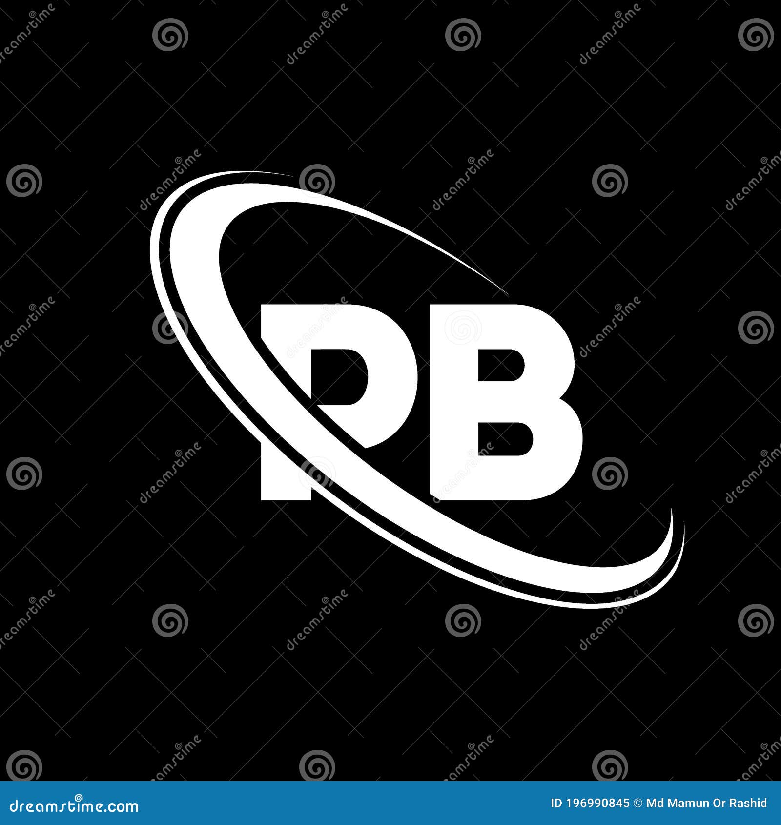 PB Logo. P B Design. White PB Letter. PB/P B Letter Logo Design Stock ...