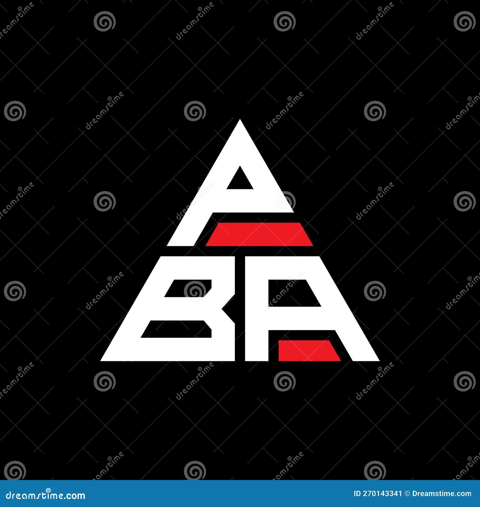 PBA Triangle Letter Logo Design with Triangle Shape. PBA Triangle Logo ...