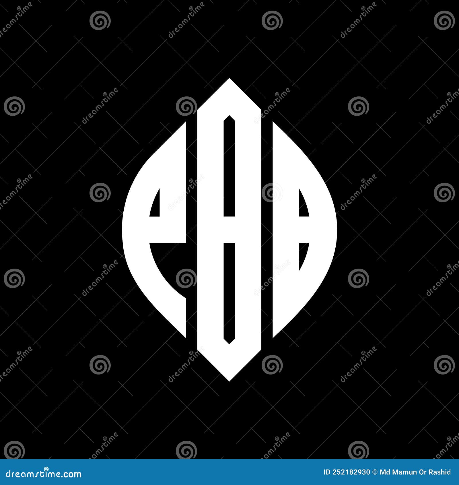 PBB Circle Letter Logo Design with Circle and Ellipse Shape. PBB ...
