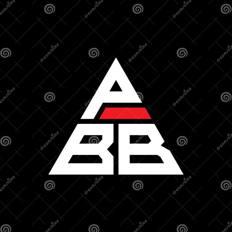 PBB Triangle Letter Logo Design with Triangle Shape. PBB Triangle Logo ...