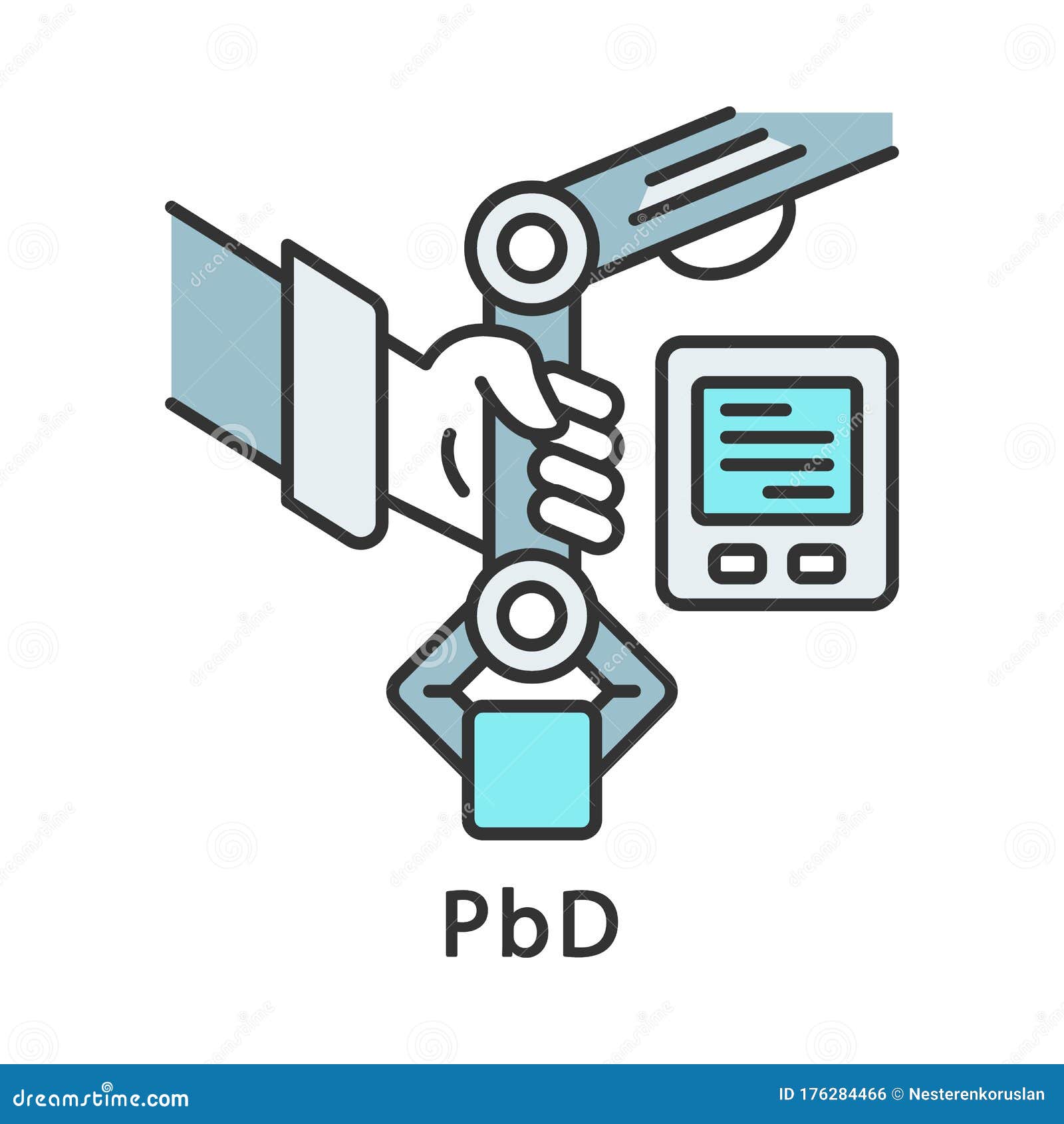 PbD color icon stock vector. Illustration of service - 176284466