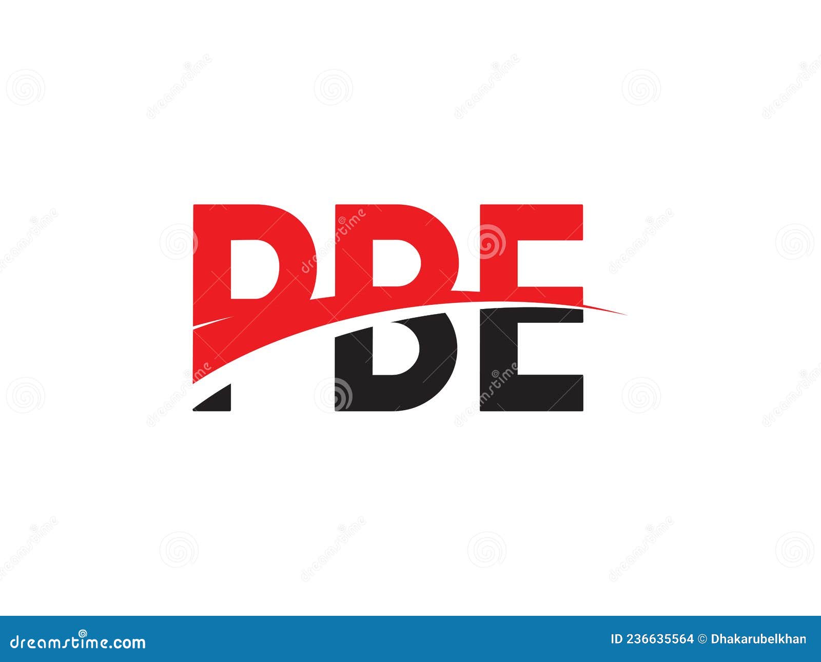 PBE Letter Initial Logo Design Vector Illustration Stock Vector ...